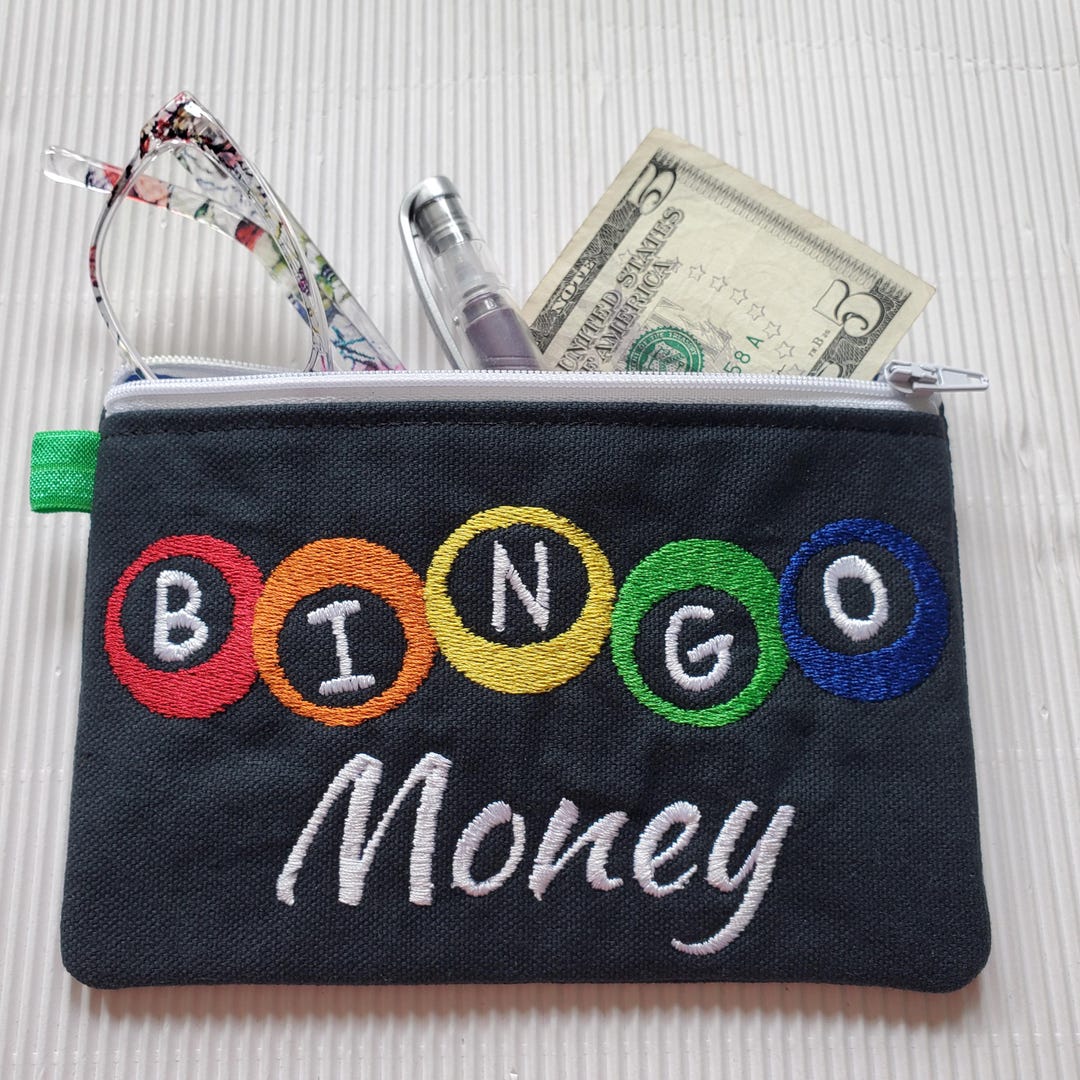 Bingo Money Zipper Pouch - Bingo Bag - Etsy