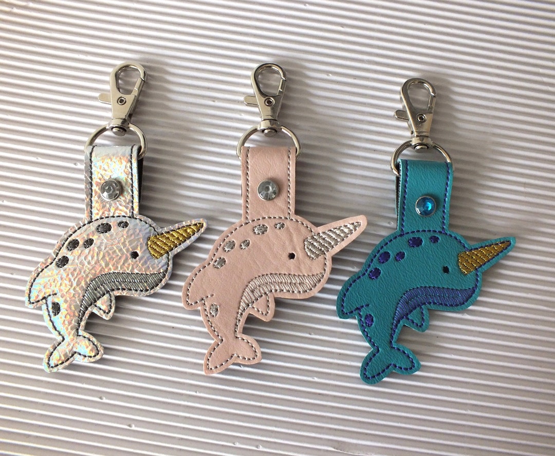 Narwhal Keychain - Narwhal Bag Charm - Etsy