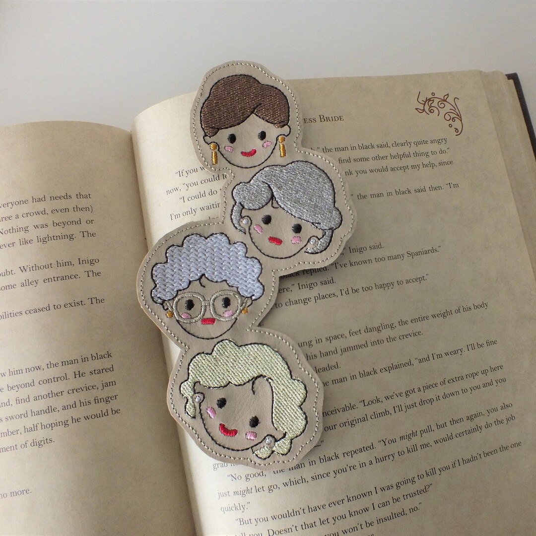 Golden Girls Bookmark Embroidered Bookmark - Etsy