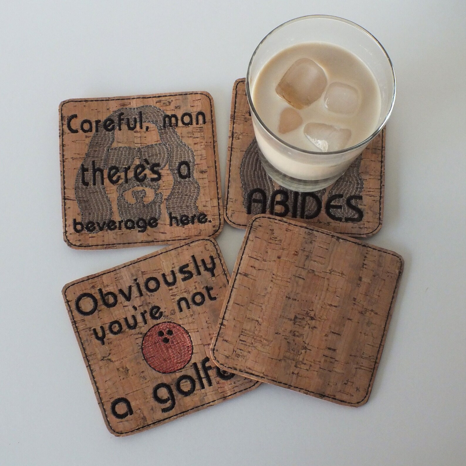 The Big Lebowski Coaster Set - Etsy