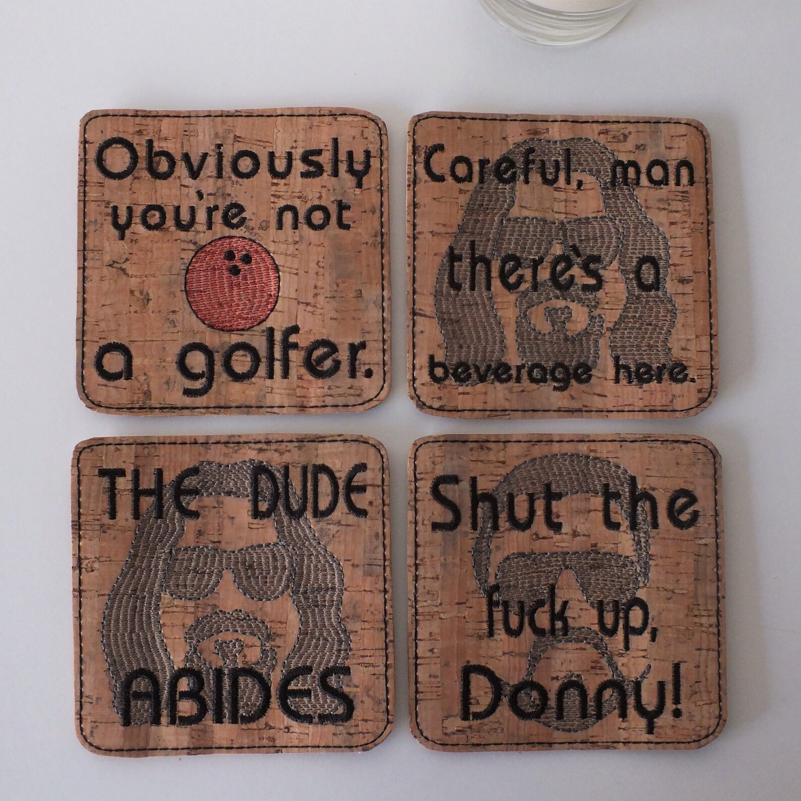 The Big Lebowski Coaster Set - Etsy