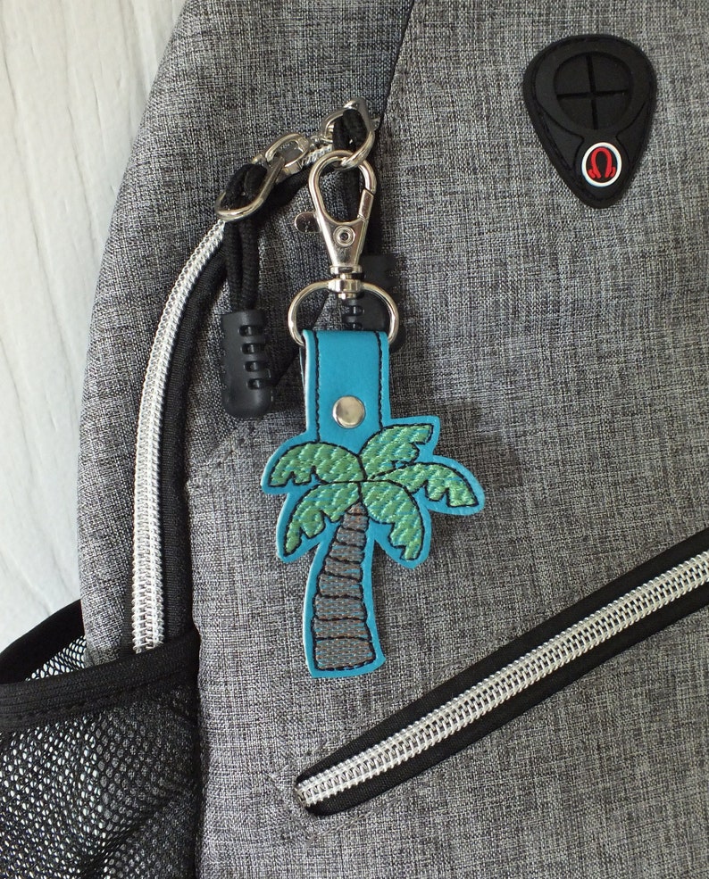Palm Tree Keychain Palm Tree Key Fob - Etsy