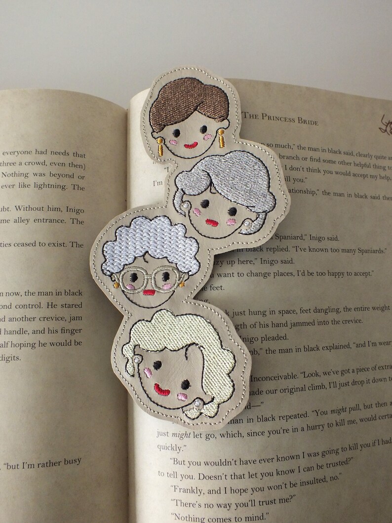 Golden Girls Bookmark Embroidered Bookmark - Etsy