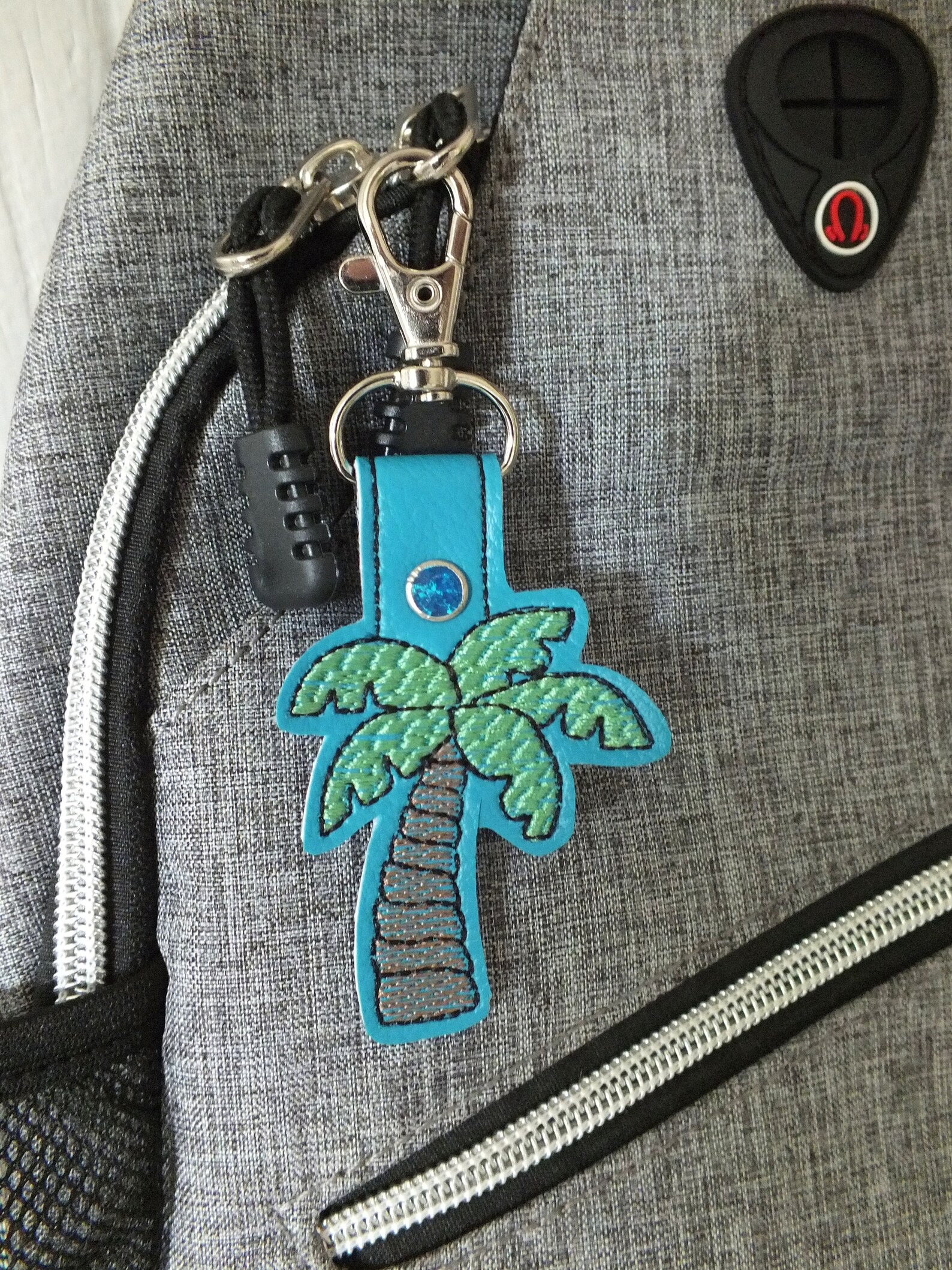 Palm Tree Keychain Palm Tree Key Fob | Etsy