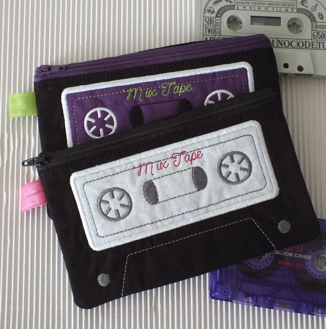 Mix Tape Zipper Pouch - Cassette Tape Bag - Etsy