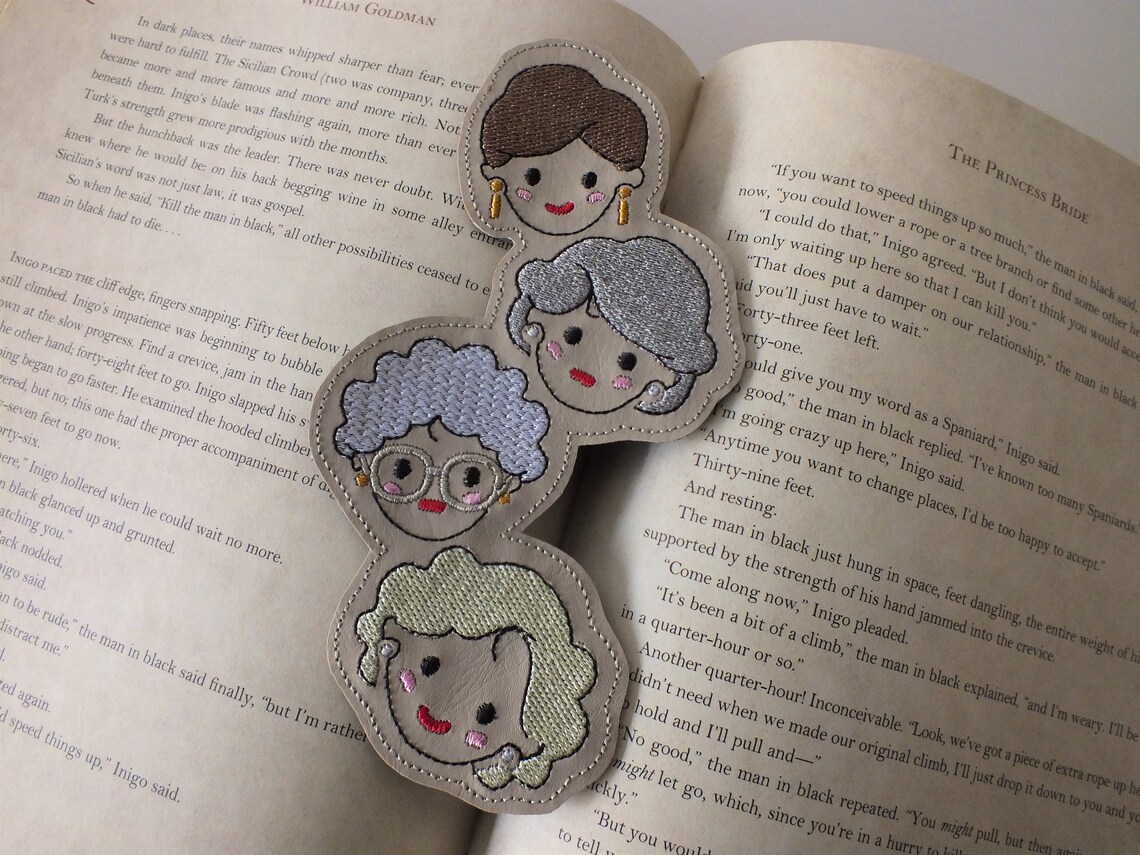 Golden Girls Bookmark Embroidered Bookmark - Etsy