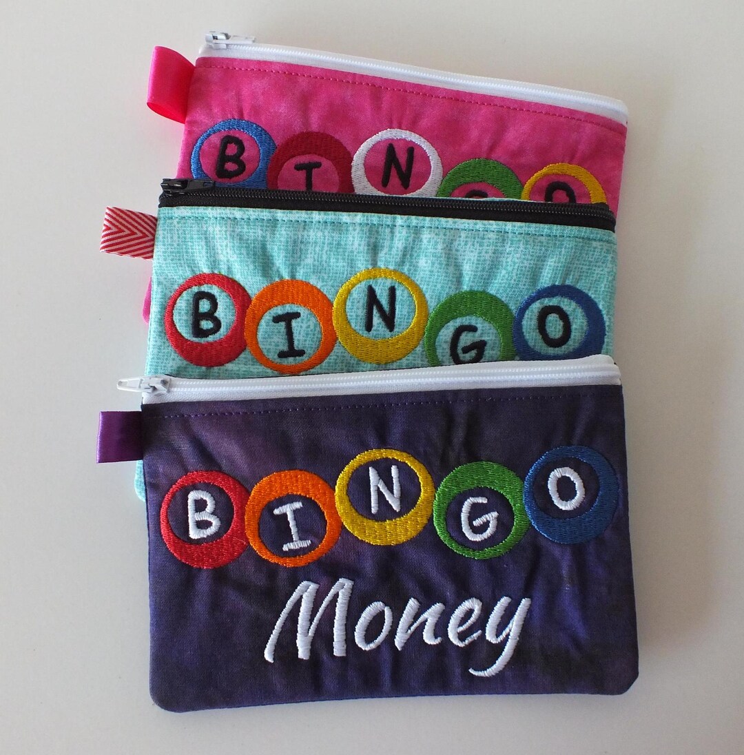 Bingo Money Zipper Pouch - Bingo Bag - Etsy