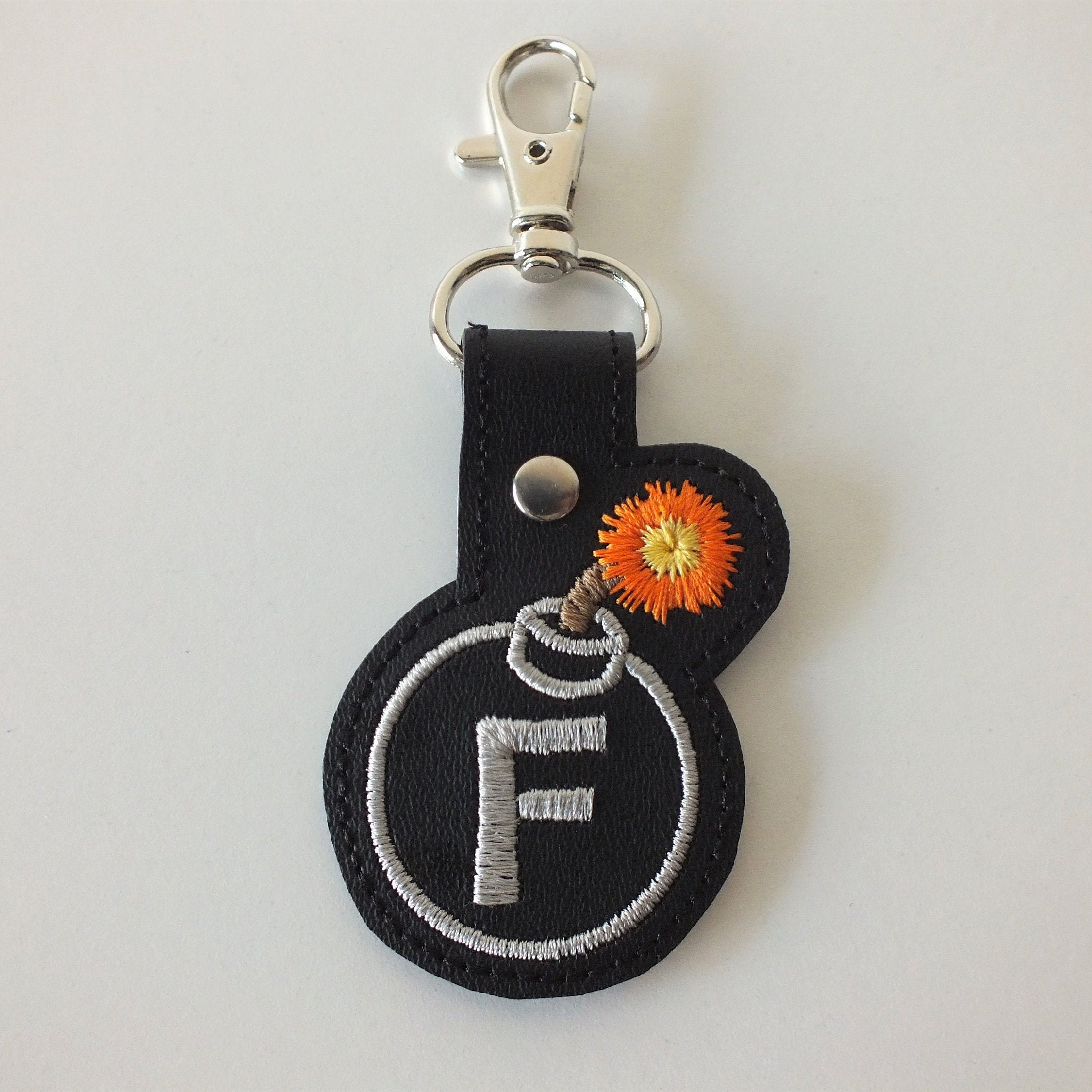F Bomb Keychain F Bomb Key Fob - Etsy Israel