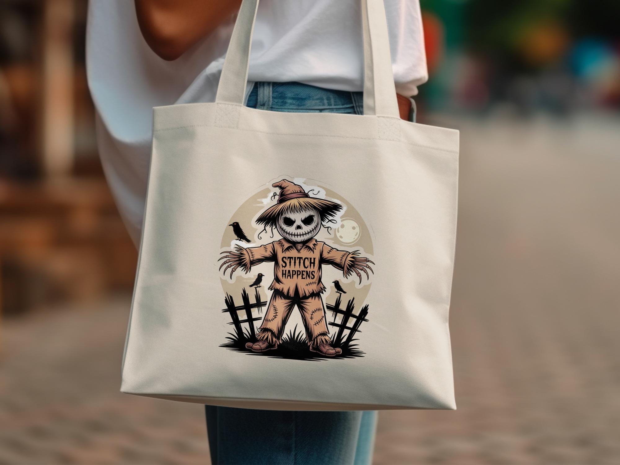 Scarecrow PNG, Stitch Happens, Digital Download, Halloween Graphic ...