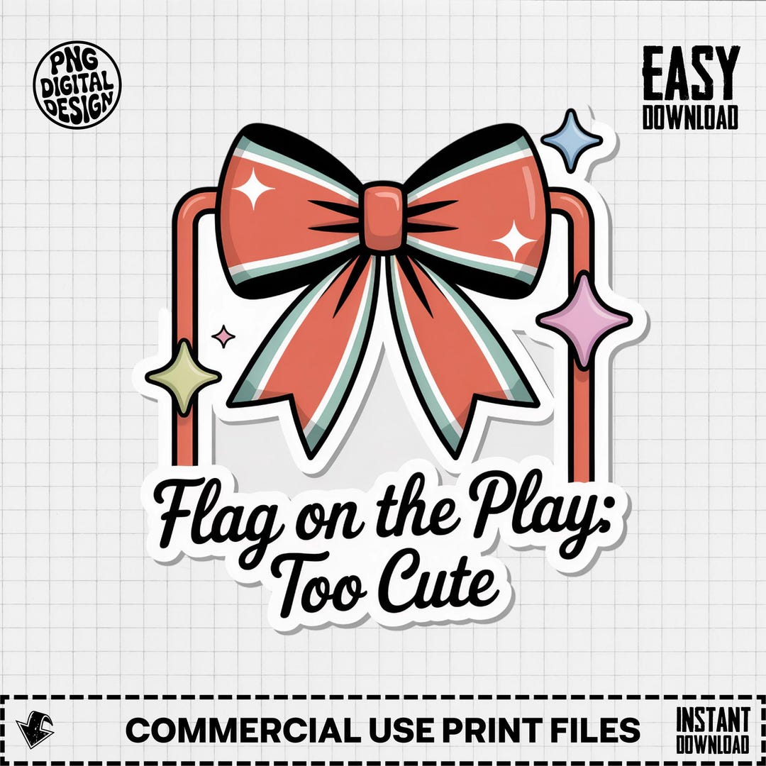 Flag on the Play Clipart, Too Cute Png, Digital Download Art, Cute ...