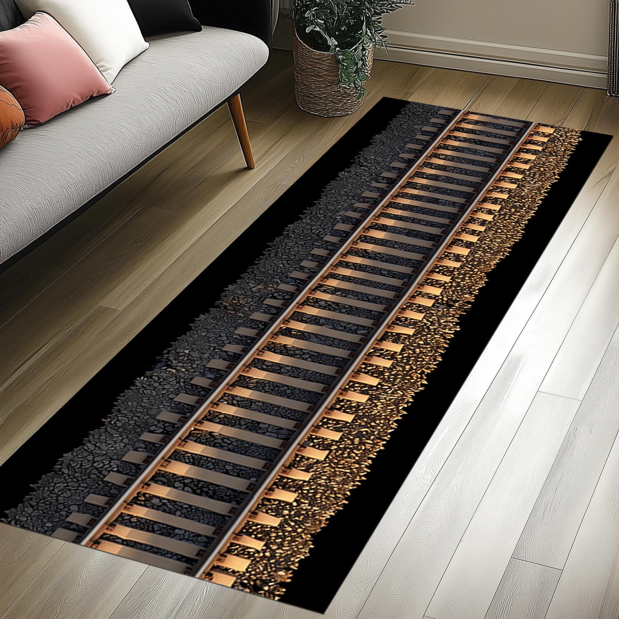 Train Rug, Train Road Runner Rug, Boys Room Rug, Kids Room Rug,train ...