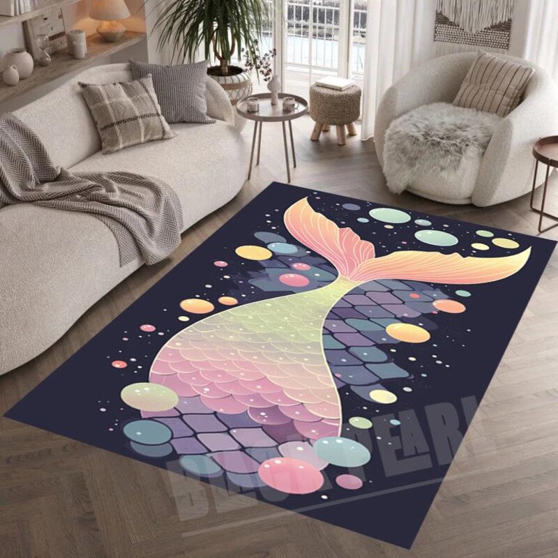 Mermaid Area Rug - Etsy