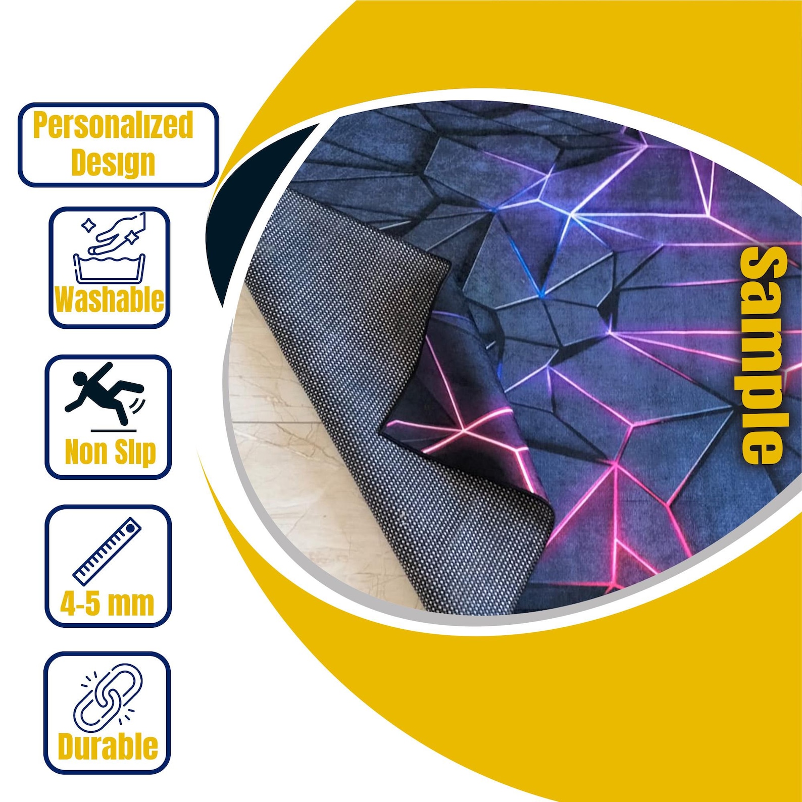 Checkered Rug, Black and White Checkered Rug, Checkered Area Rug ...