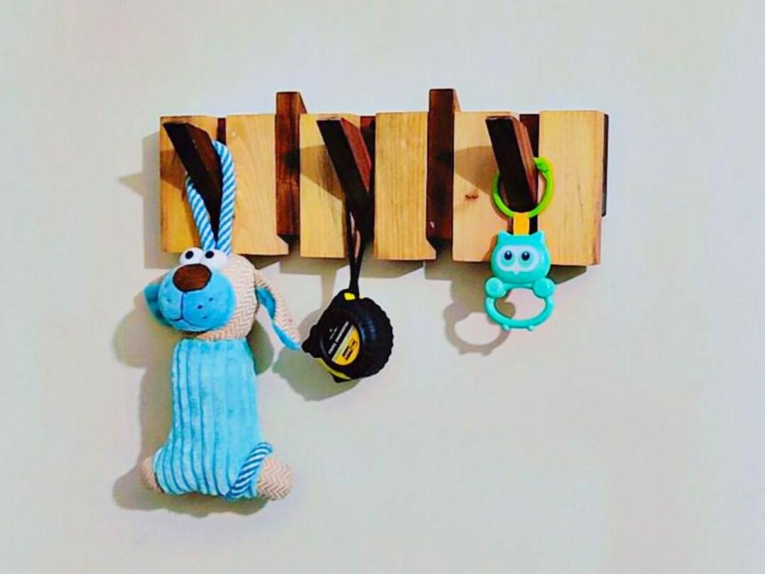 Wooden Piano Key Hooks Coat Rack, Stylish and Functional Wall Décor - Etsy