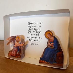 Annunciation Diorama Craft Printable - Annunciation, Catholic Craft ...