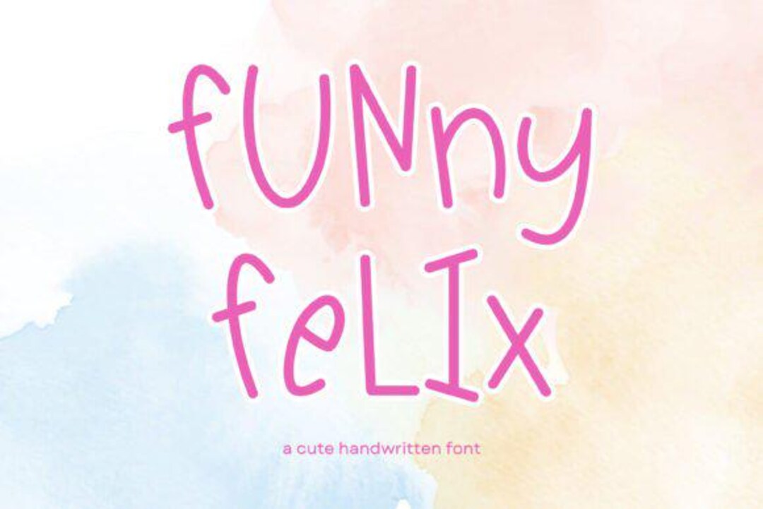 Funny Felix Font - Etsy