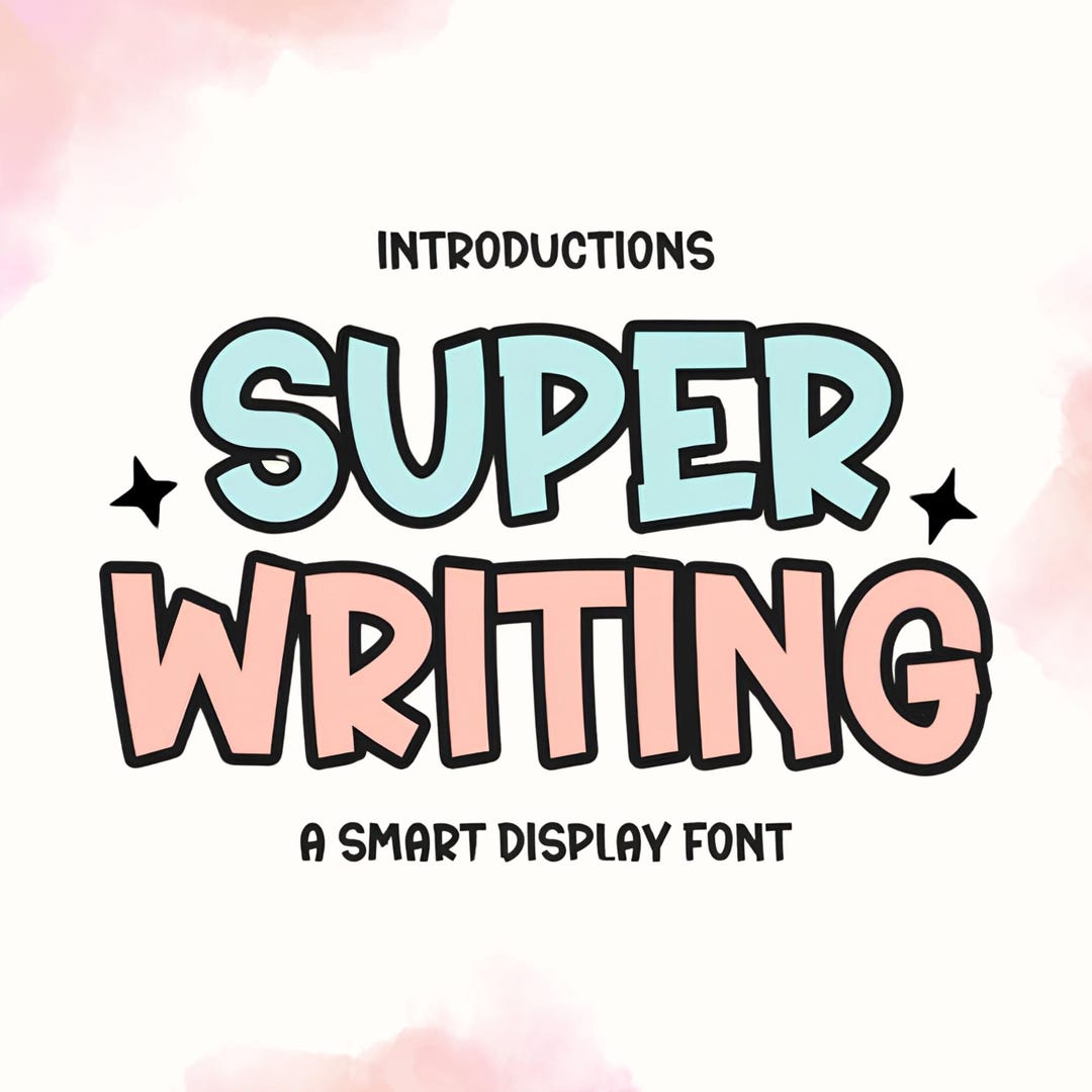 Super Writing Font, Procreate Font | Script Font | Silhouette Font ...