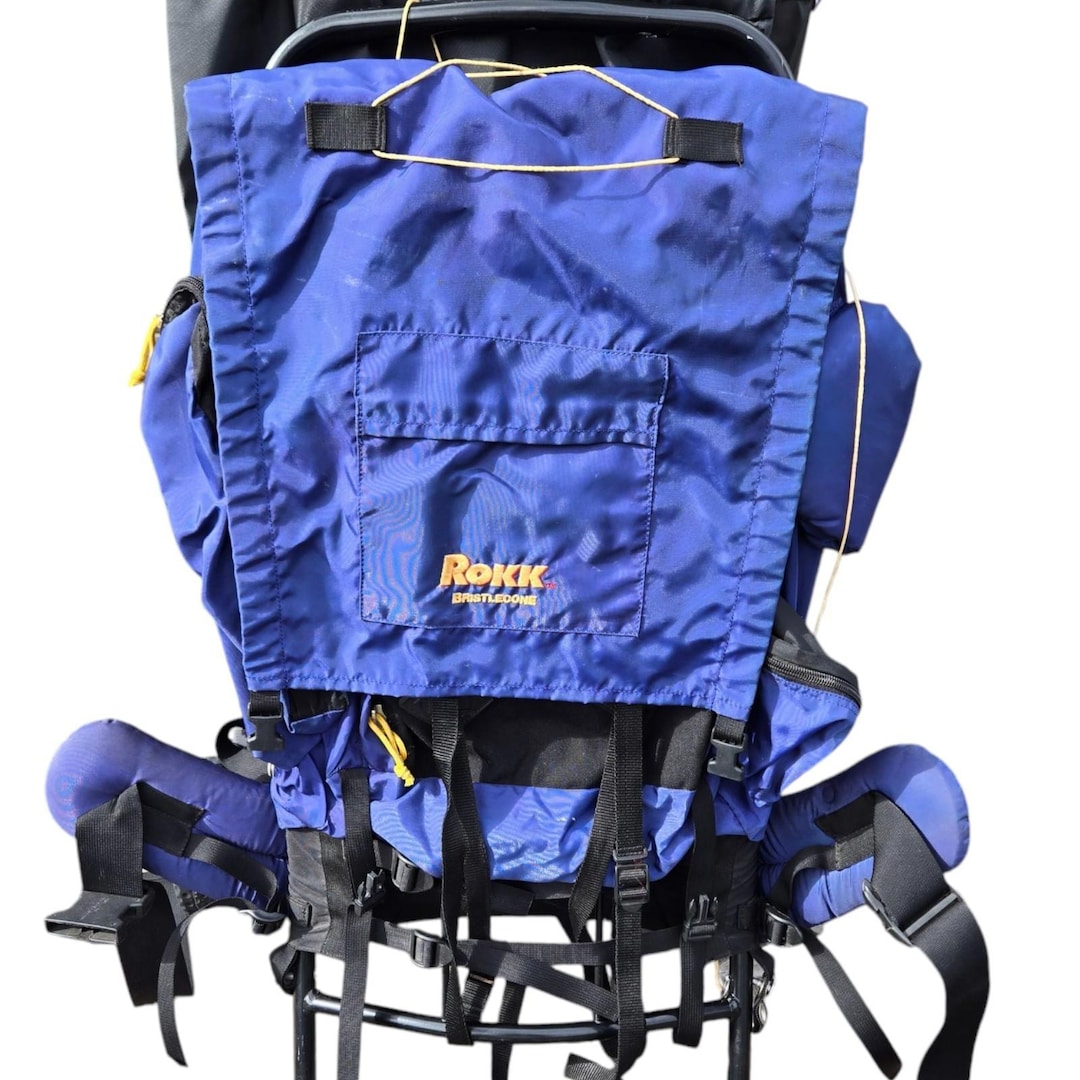 Vintage Rokk Deep Woods Backpack External Frame Hiking Trail Camping S1 ...