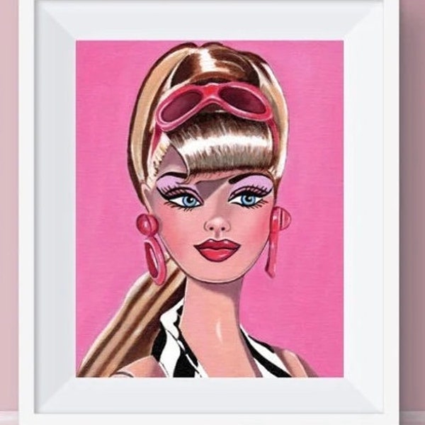 Vintage Barbie Print - Etsy
