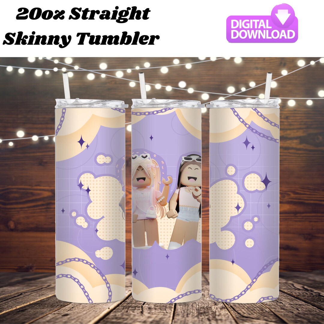 Roblox Girls Tumbler Seamless Sublimation Design Download, 20oz Skinny ...