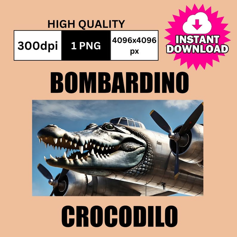 Bombardino Crocodilo PNG | Italian Brainrot PNG | Meme PNG | Digital Download | Sublimation ...