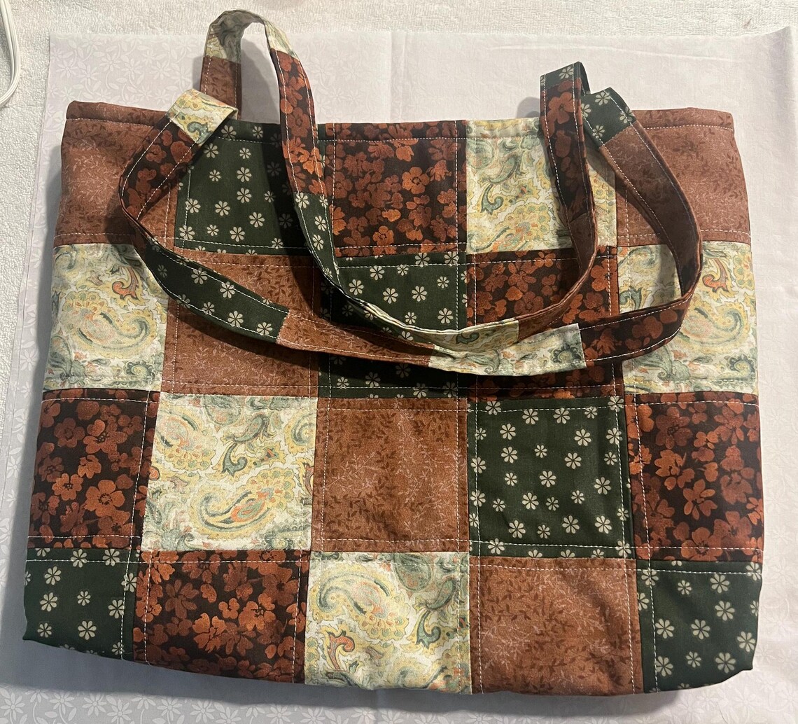 Custom Handmade Patchwork Tote Bag - Etsy