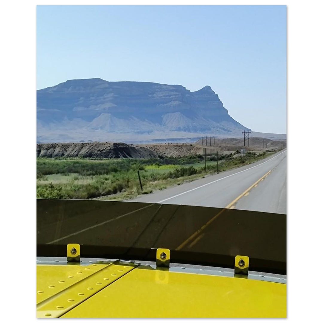 Scenic Truck Driver Poster - Mountain Highway Art - Road Trip Decor - Etsy