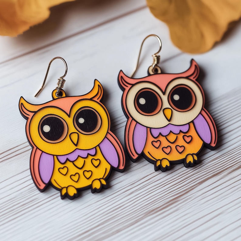 Animal & Bird SVG Earring Designs – Laser Jewelry Files for Crafting ...