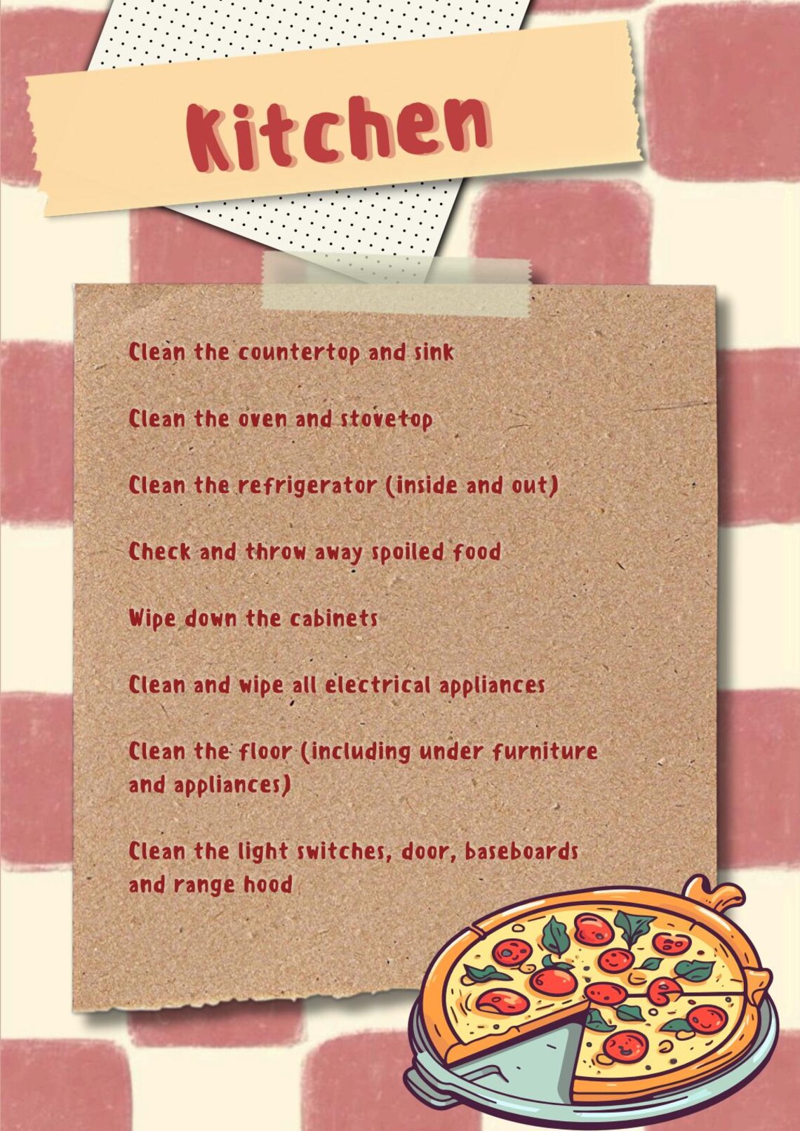 Ultimate Home Cleaning Checklist – Printable PDF | Room-by-room ...
