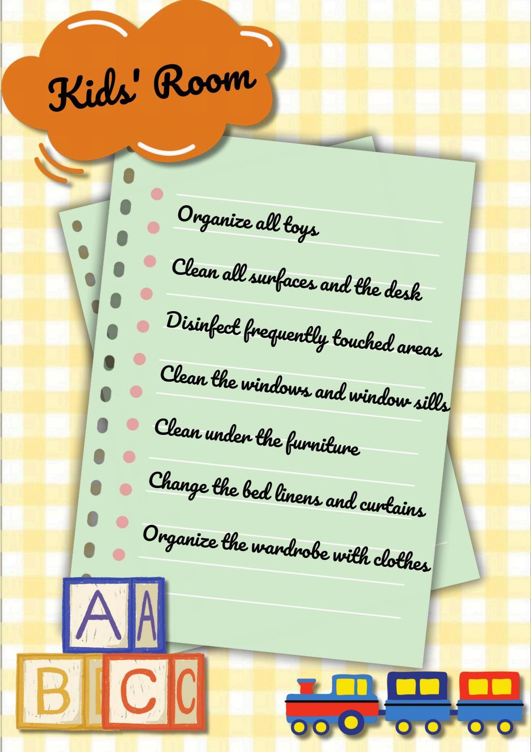 Ultimate Home Cleaning Checklist – Printable PDF | Room-by-room ...