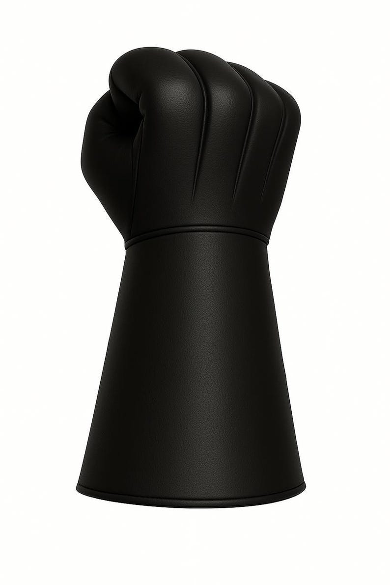 Men's Medieval Steampunk Gauntlet Black Gloves – Genuine Leather Long ...