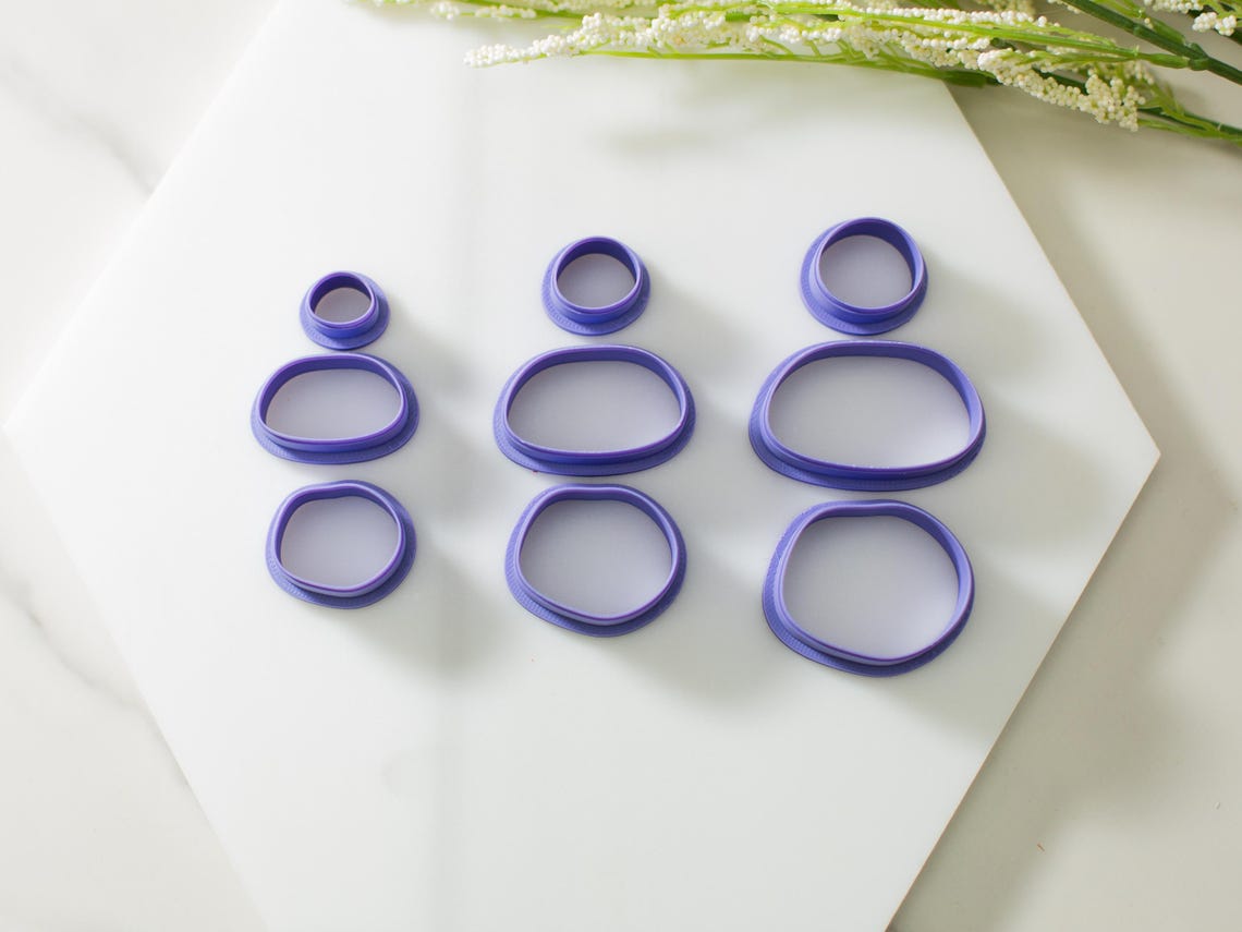 Organic Shape Polymer Clay Cutters | Boho Clay Cutter | Multiple Sizes ...