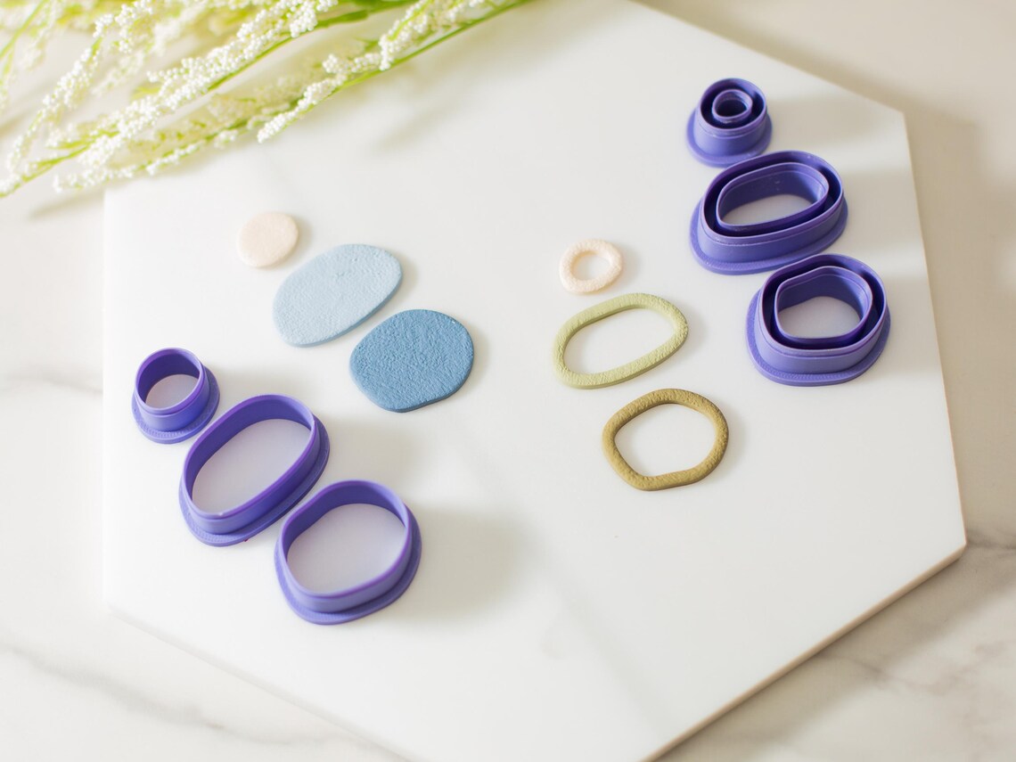 Organic Shape Polymer Clay Cutters | Boho Clay Cutter | Multiple Sizes ...