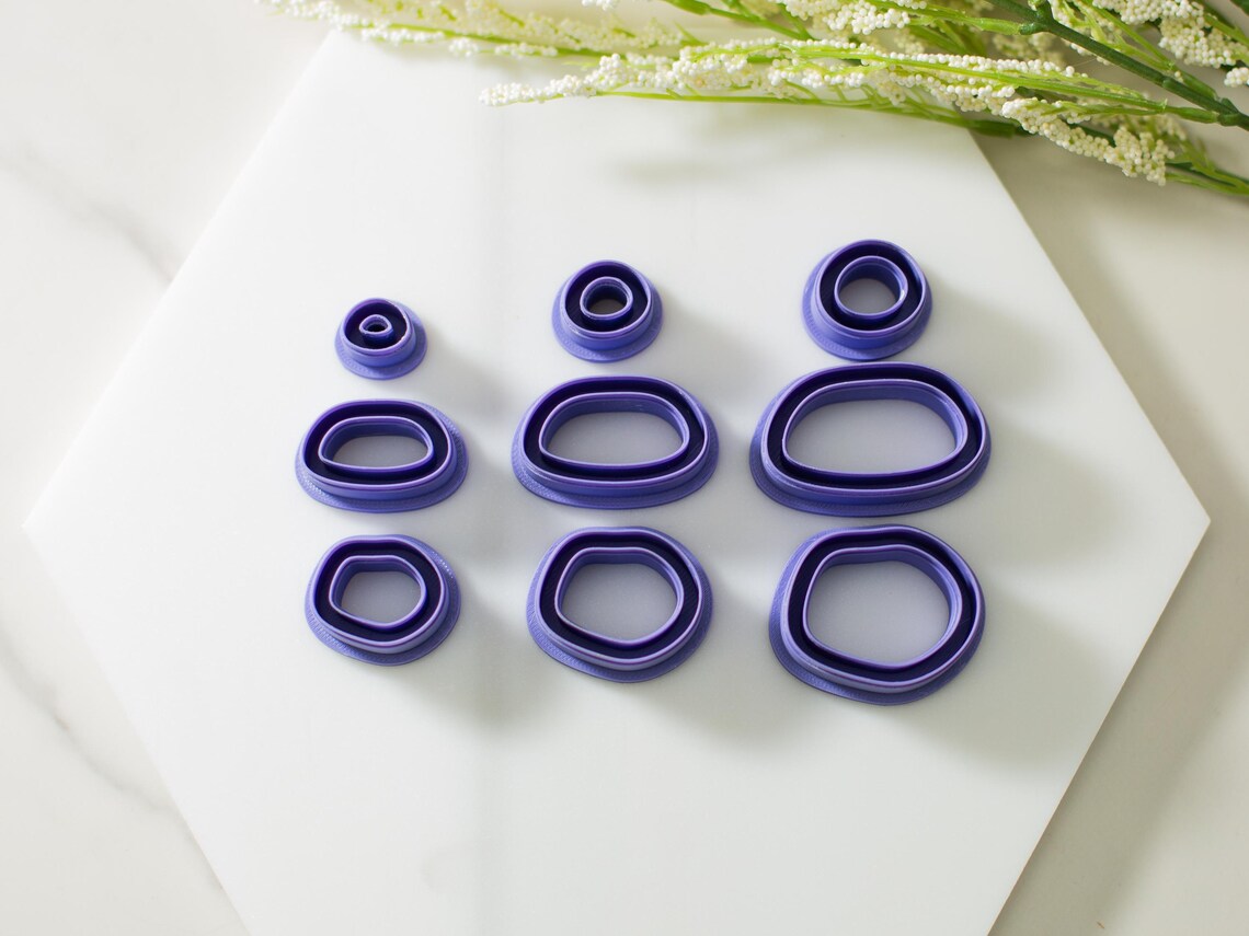 Organic Shape Polymer Clay Cutters | Boho Clay Cutter | Multiple Sizes ...