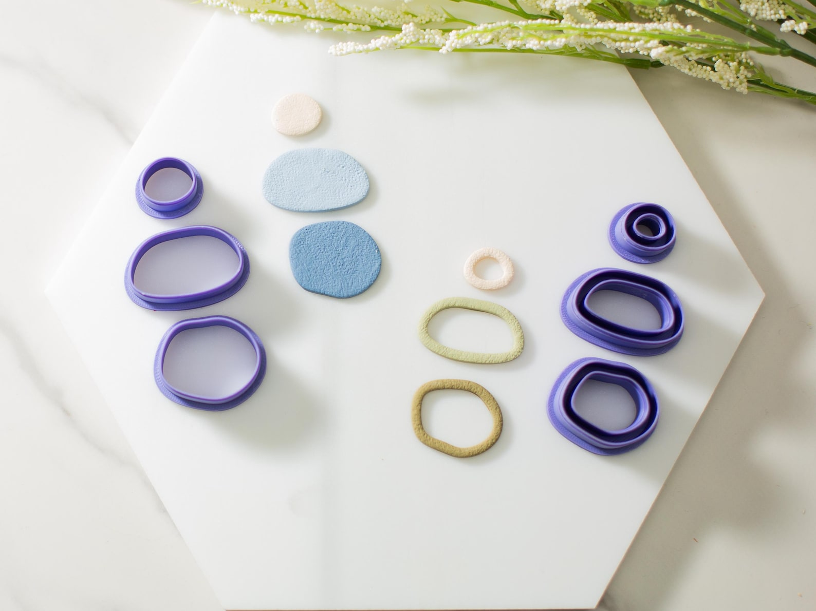 Organic Shape Polymer Clay Cutters | Boho Clay Cutter | Multiple Sizes ...