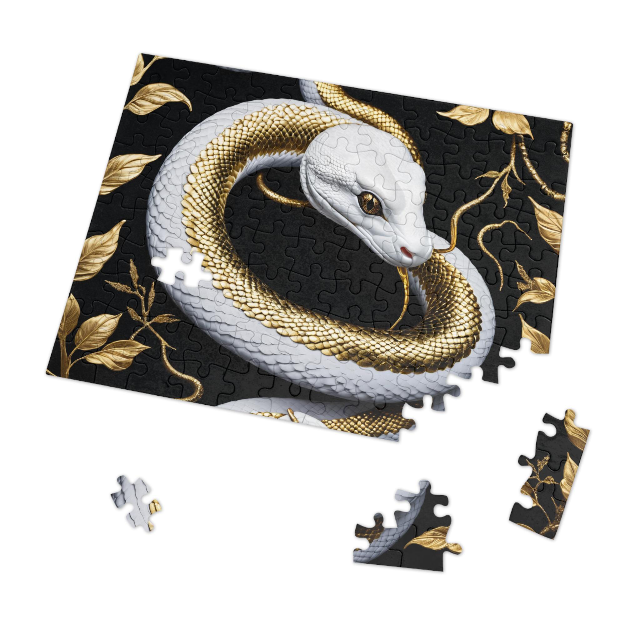 Elegant Snake Art Jigsaw Puzzle With Tin, Home Decor, Gift for Puzzle ...