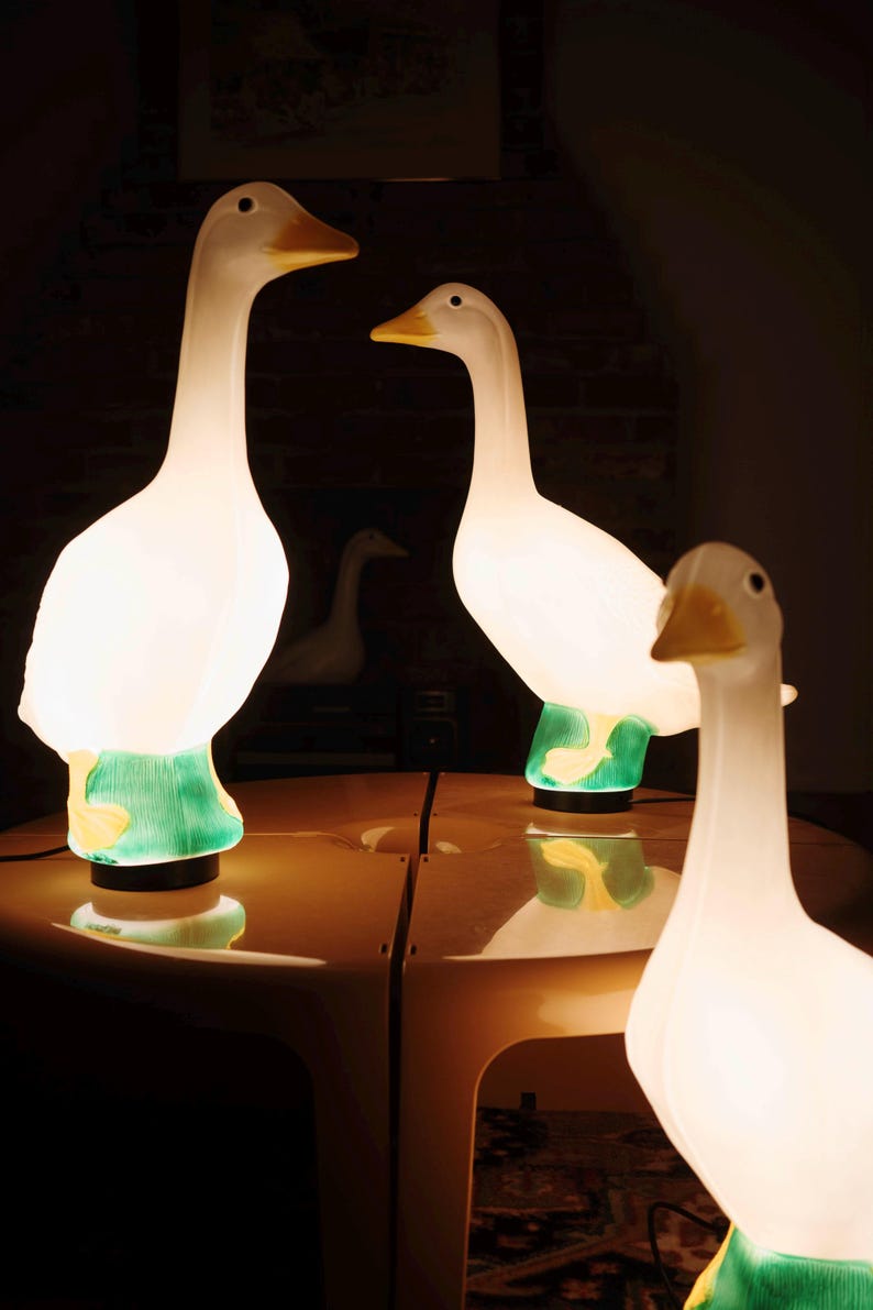 Retro Blow Mold Goose Lamp - Etsy