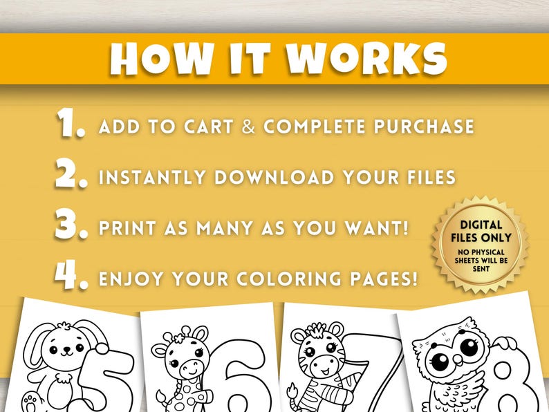 Toddler Coloring Pages for Kids & Preschoolers, Easy Animal Coloring ...