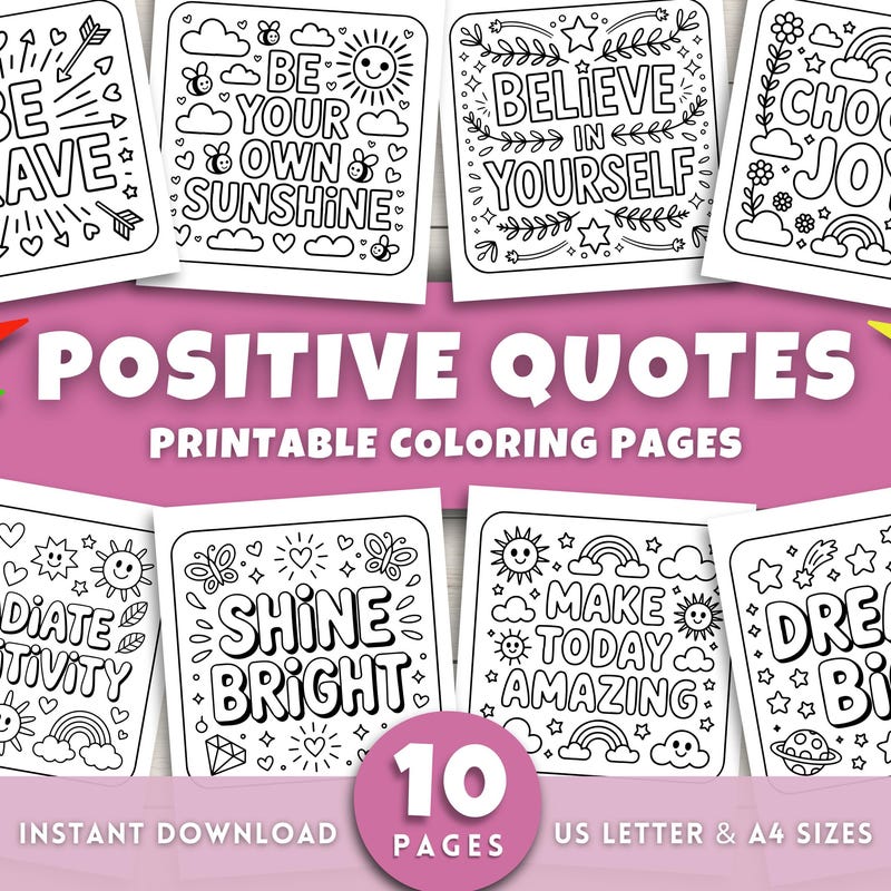 Kids Anxiety Coloring - Etsy