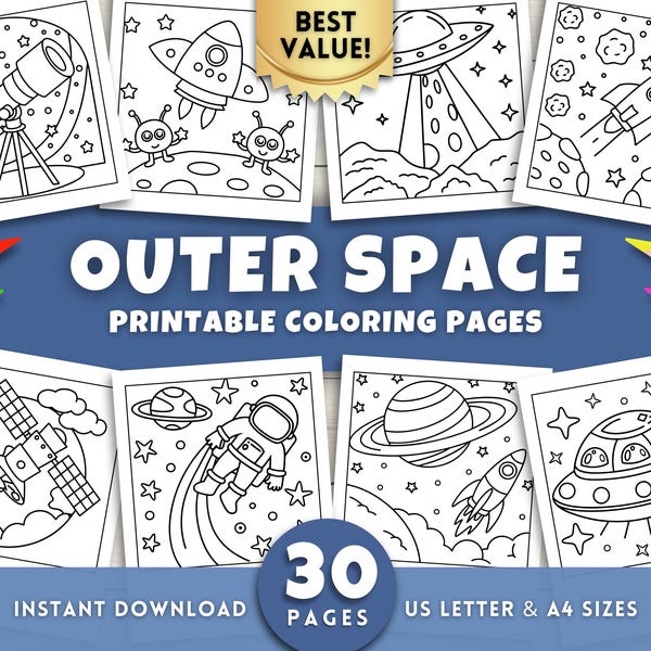 Alien Coloring Book - Etsy