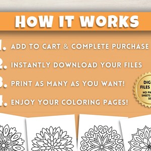 10 Easy Mandala Coloring Sheets for Kids Toddlers Adults, Mindful ...