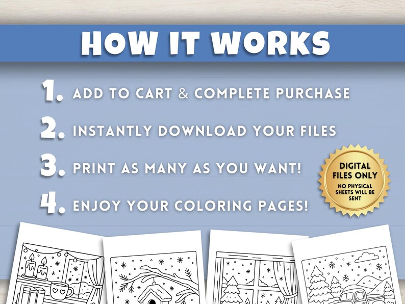 Cute Winter Coloring Pages for Kids, Winter Coloring Sheets, Christmas ...