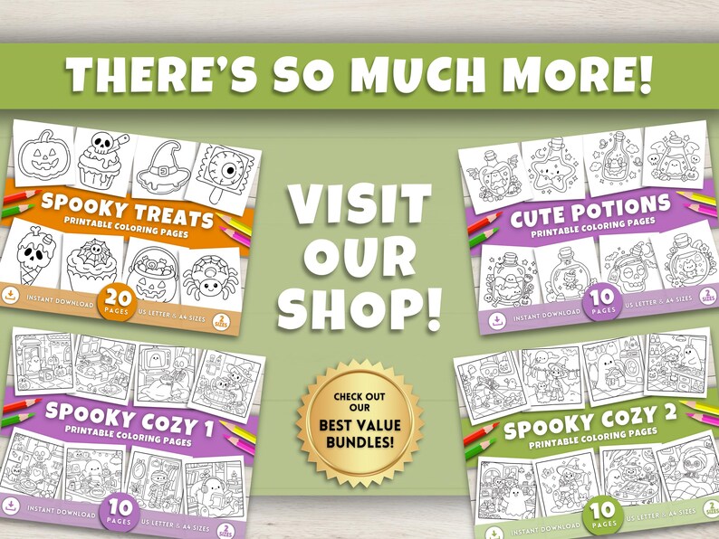 Halloween Coloring Pages for Kids and Adults, Cute & Easy Haunted ...