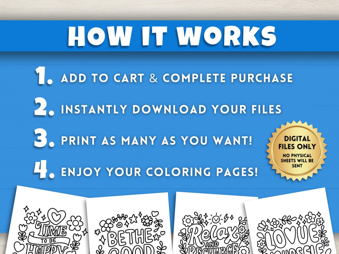 Motivational Quotes Coloring Pages for Adults Kids, Printable Coloring ...