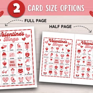 Valentines Day Bingo, Printable Valentines Bingo Game, Valentine's Day ...