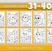 Cute Animal Coloring Pages Mega Bundle for Kids, Toddlers ...