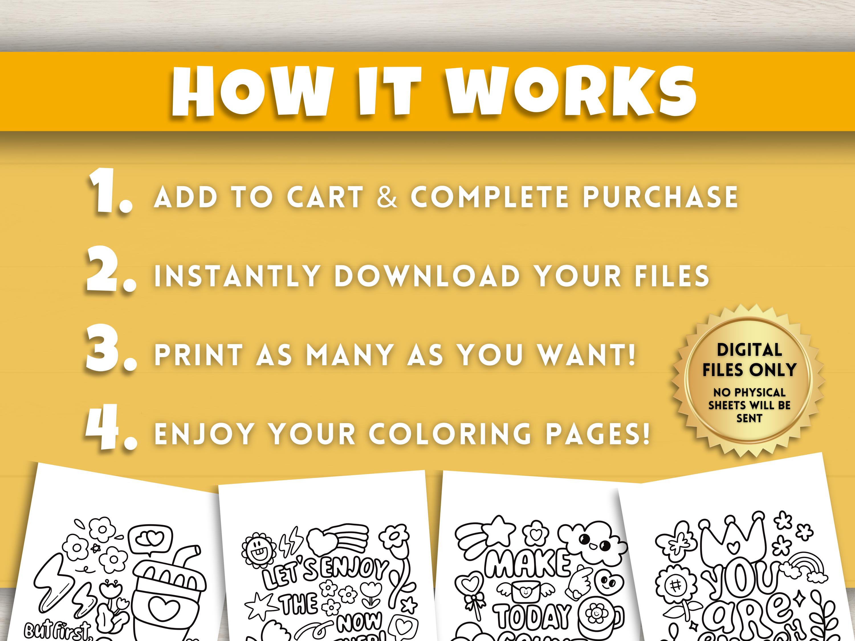 Inspirational Quotes Coloring Pages for Adults Kids Printable ...