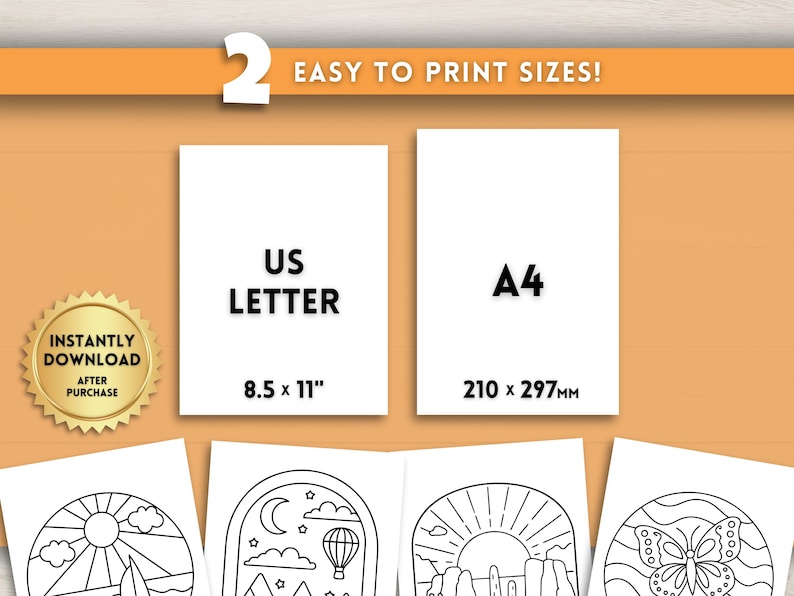 Minimalist Coloring Pages for Adults, Simple Line Art, Boho Coloring ...