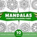 10 Bold and Easy Mandalas Coloring Pages for Adults Kids Toddlers ...