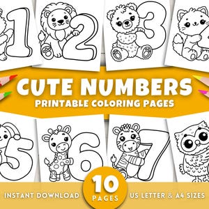Toddler Coloring Pages for Kids & Preschoolers, Easy Animal Coloring ...